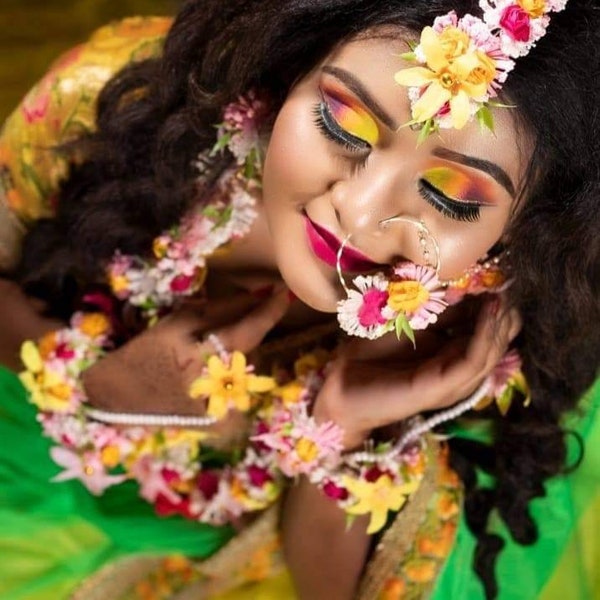 Flower Jewelry Haldi - Etsy