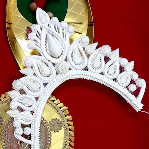 Front Bridal Mukut for Bengali Wedding Indian Bridal Sithi Classical ...