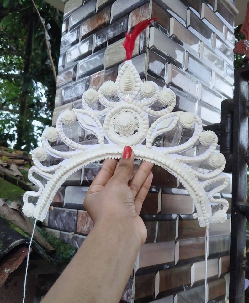 Buy Front Mukut for Bride Shola Mukut for Bengali Wedding Indian Online ...