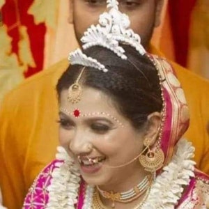 Bridal Shola Mukut for Bengali Wedding Indian Bridal Crown Classical ...