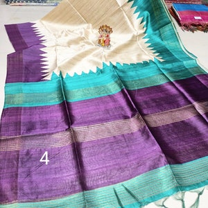 Ganga Yamuna Ghicha Silk Saree With Blouse Piece/ Ganga Jamuna Gheecha ...