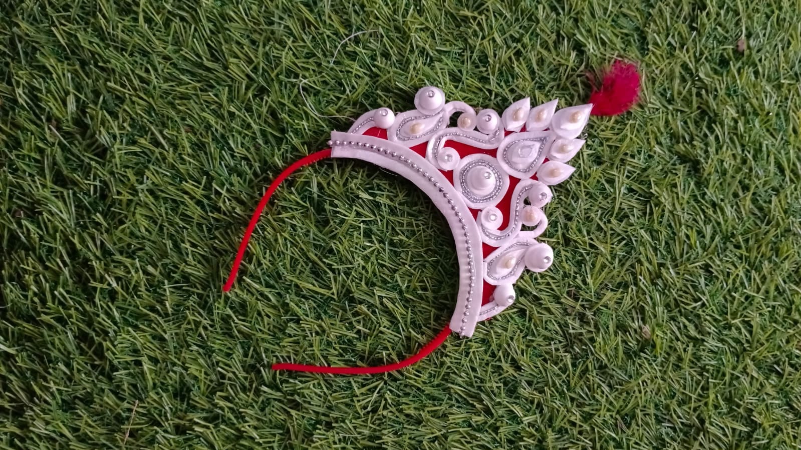 Baby Shola Mukut: Bengali Rice Ceremony Tiara, Infant Headband - Etsy
