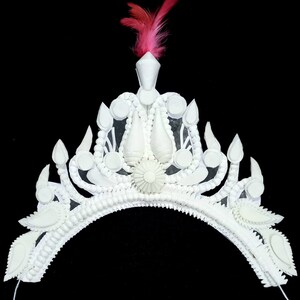 White Mukut for Wedding Sola Mukut for Bengali Wedding Indian Bridal ...