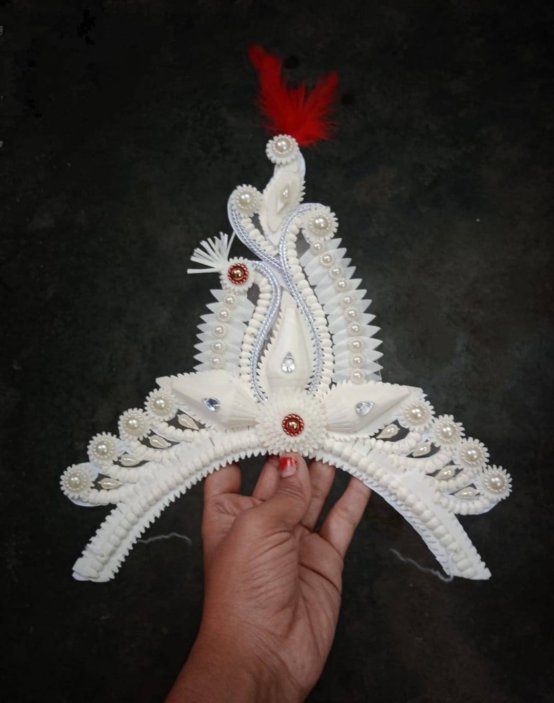 Wedding Mukut for Bengali Bride Shola Mukut Indian Bridal - Etsy