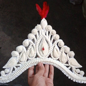 Bridal Shola Mukut for Bengali Wedding Indian Bridal Crown Classical ...
