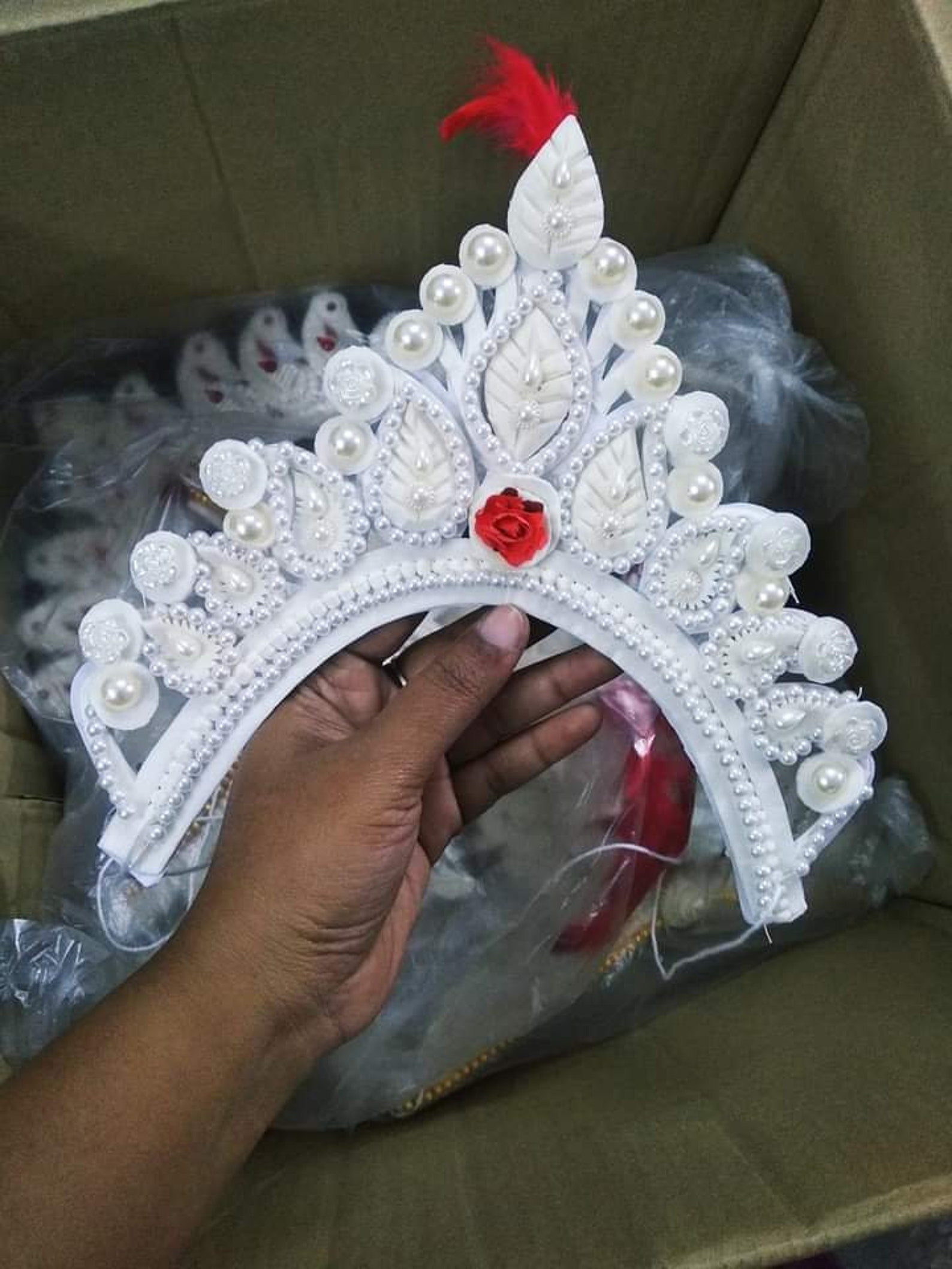 Mukut for Bride Wedding Shola Mukut for Bengali Wedding Indian Bridal ...