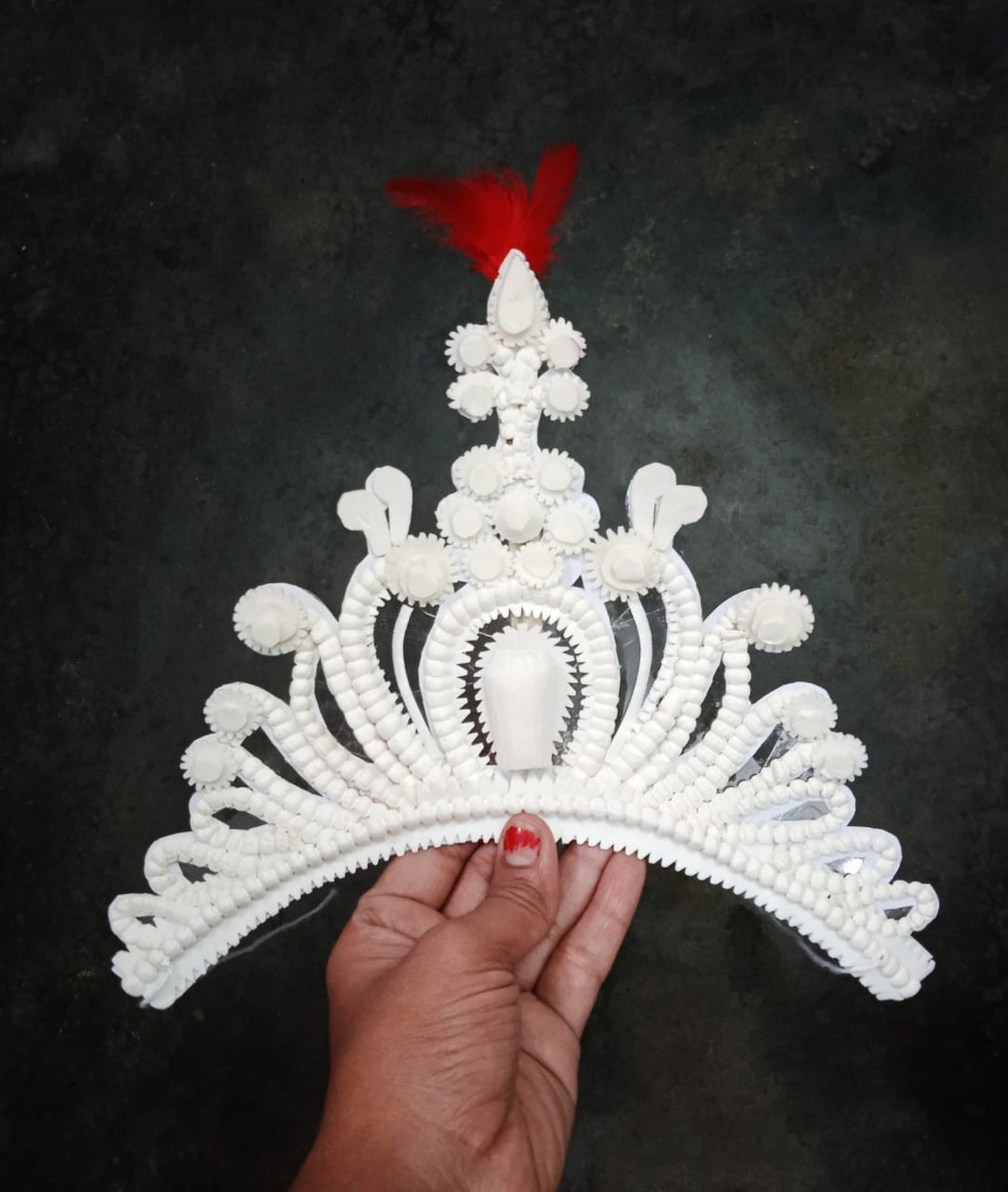 Mukut for Bride Wedding Shola Mukut for Bengali Wedding Indian Bridal ...