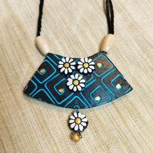 Terracotta Jewelry Set With Pendent Necklace Earrings | Clay Jewelry ...