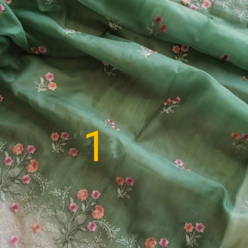 Embroidered Organza - Etsy