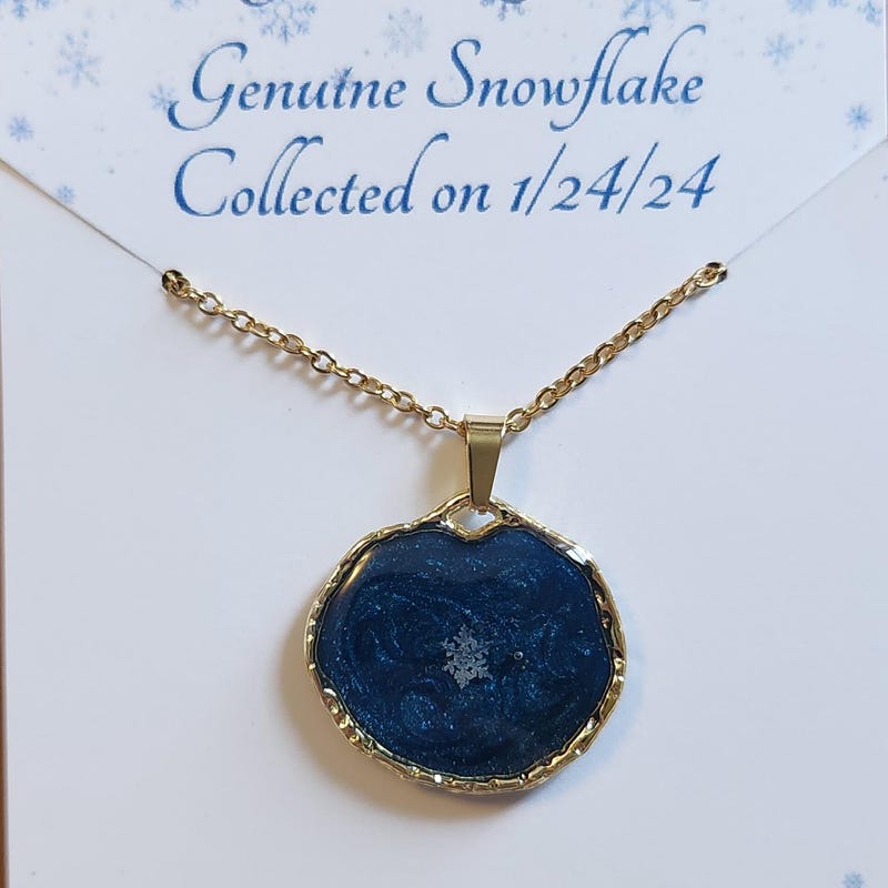 Genuine Snowflake Necklaces - Etsy