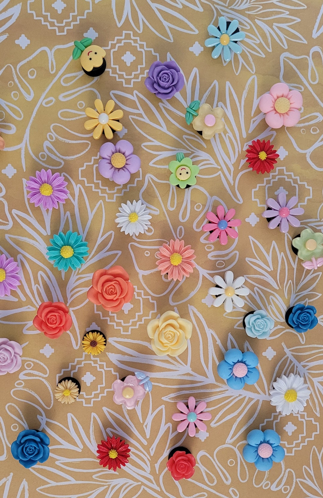 Mixxy Flowery Charms SET Shoe Charms | Charms for Crocs | Popular Charm ...