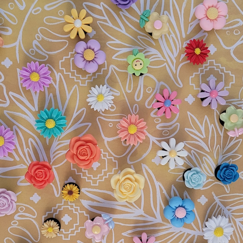 Croc Charms Flower Plant - Etsy