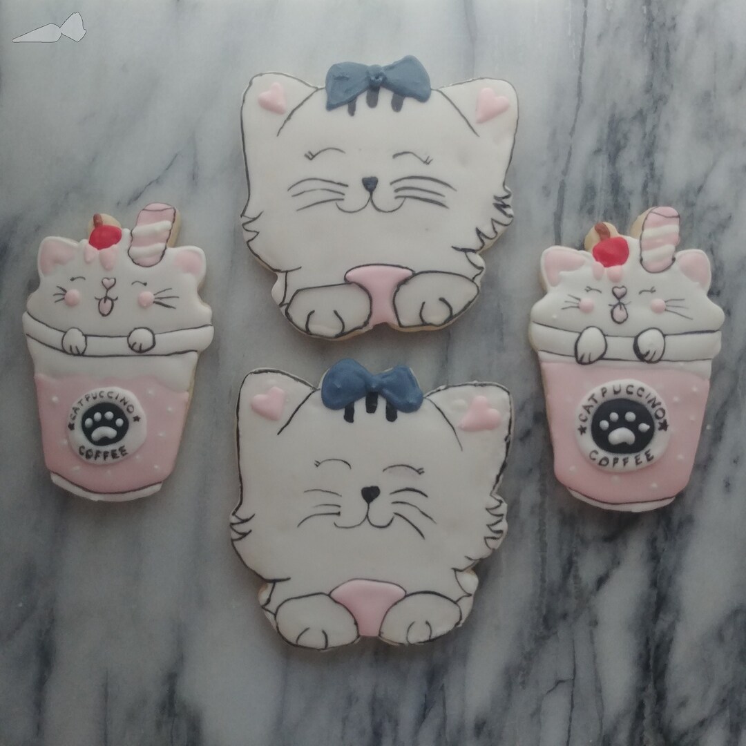 Kitty Cat Cookies - Etsy