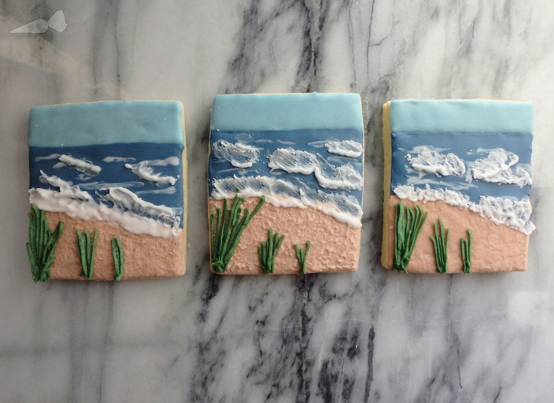 Beach Scene Cookies - Etsy