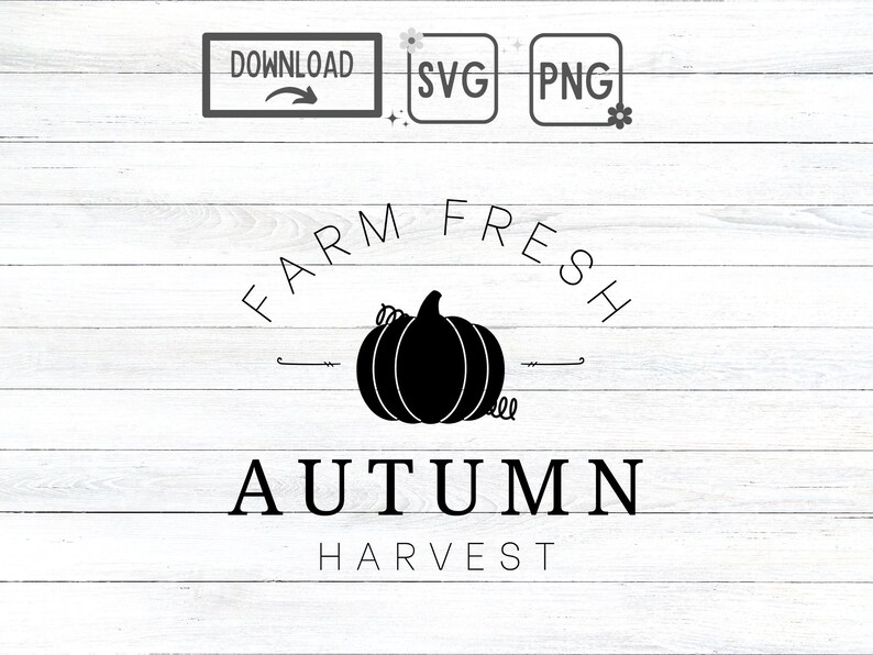 Farmhouse Fall SVG Autumn Harvest SVG Pumpkin Patch Svg - Etsy