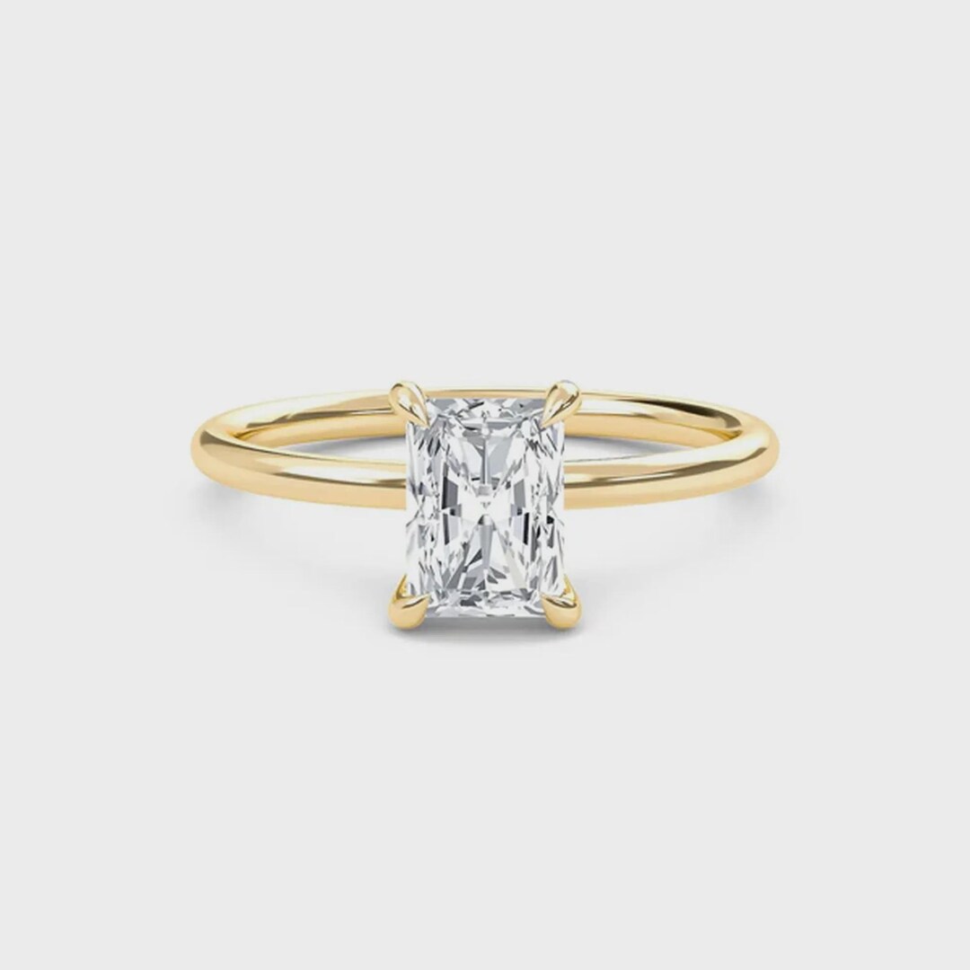 Liberty 1 Carat Radiant Diamond Ring - Etsy