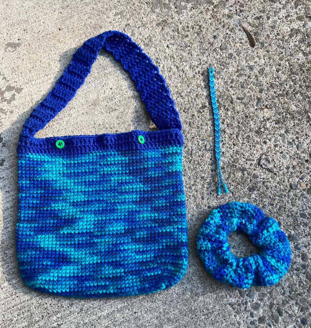 Ocean Waves Purse Scrunchie Bracelet Set | Handmade Bag Hair ...