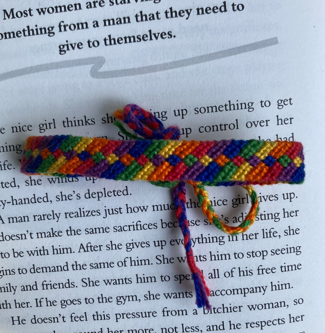 Diamond Rainbow Bracelet Trendy VSCO Handmade Friendship LGBTQ Macrame ...
