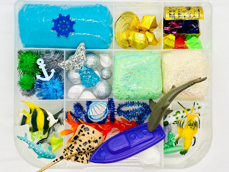 Under the Water Playdough Kit Ocean Playdough Kit Under the - Etsy