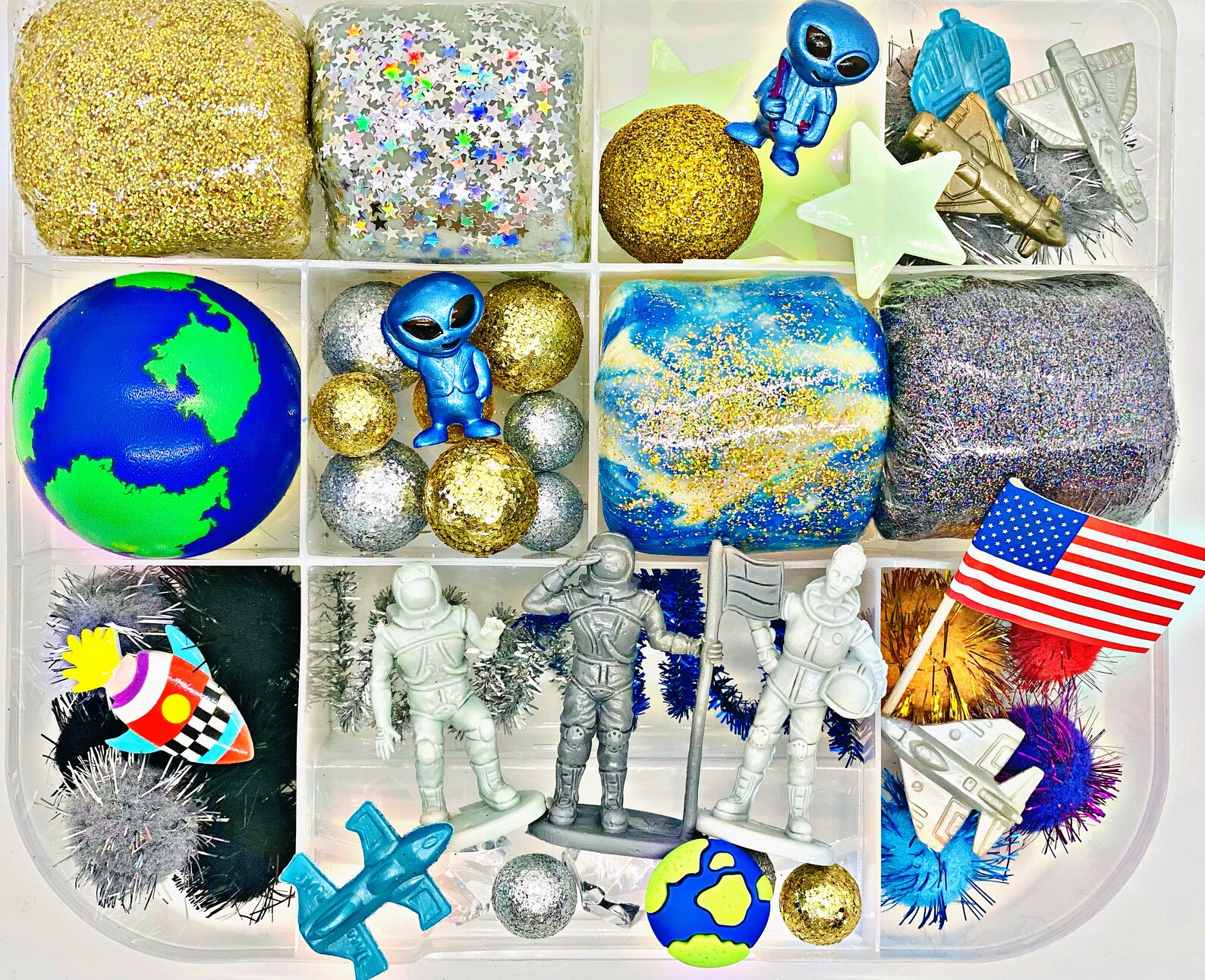 Space Play Dough Kit Space Playdough Kit Outer Space Play - Etsy