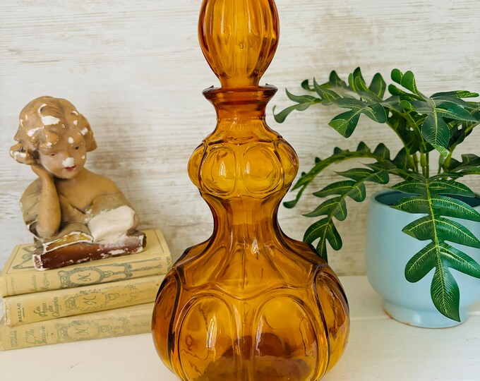 Magnificent 1960s Empoli/italian, Genie Bottle Vintage Empoli Italian ...