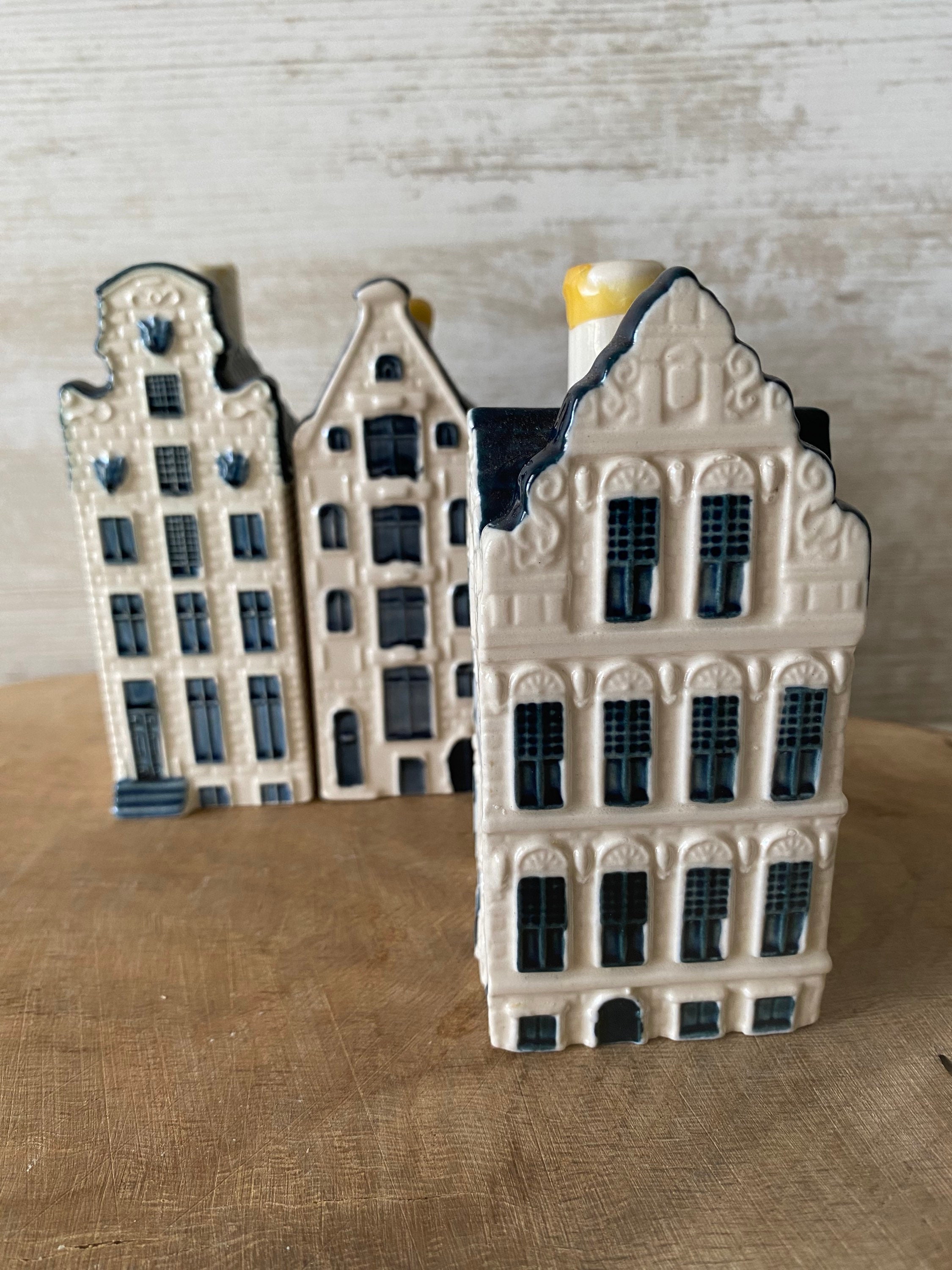 KLM Delft Bols House . Collectible Miniature Delft House Numbers 81 KLM ...