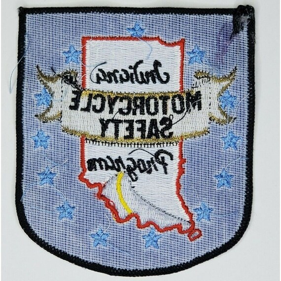 2 Vintage Indiana Abate Patches NOS 4in Motorcycle Sa… - Gem