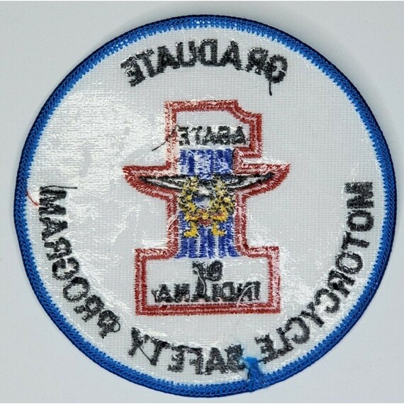 2 Vintage Indiana Abate Patches NOS 4in Motorcycle Sa… - Gem