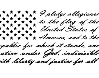 Pledge of Allegiance | Etsy