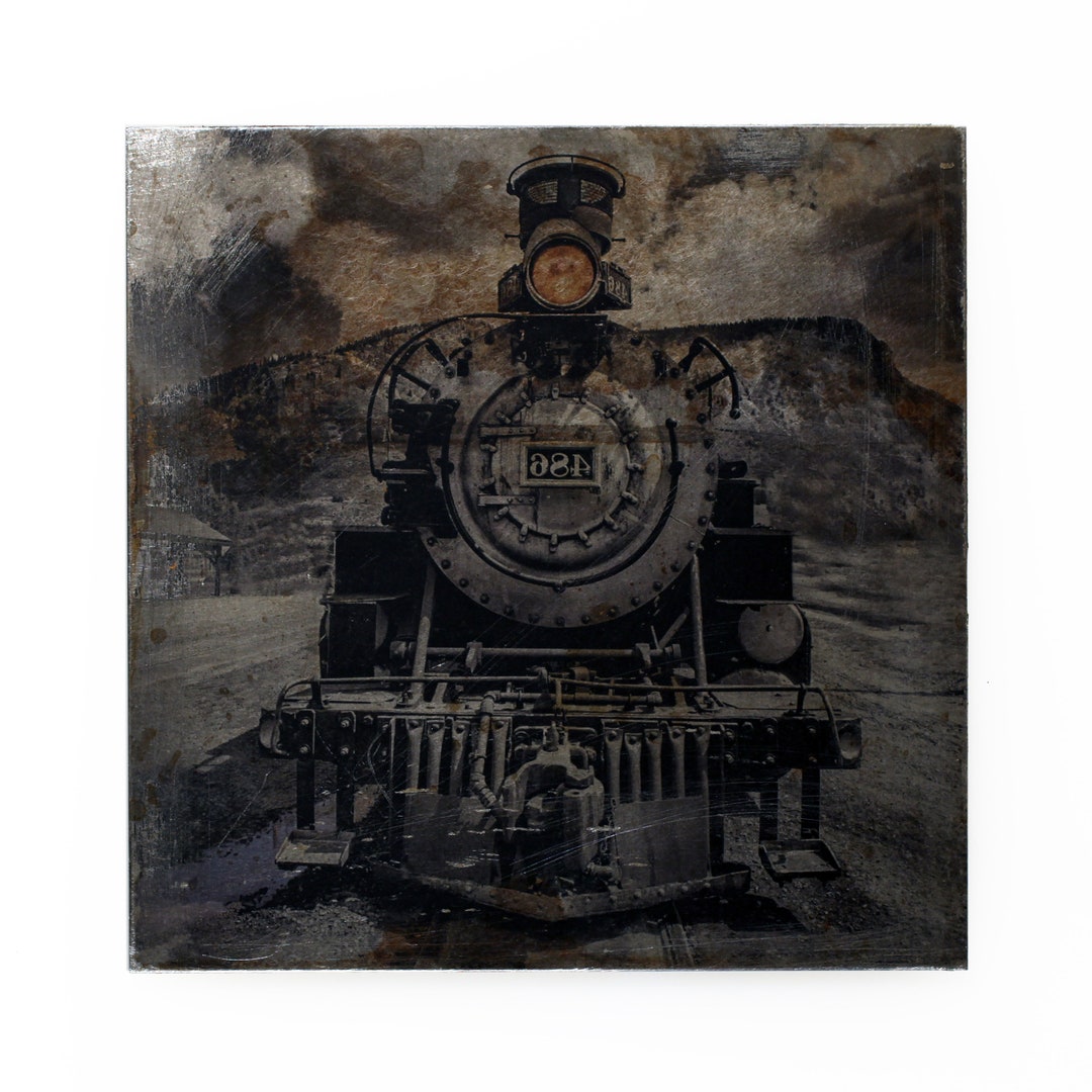 Photo on Rust, Locomotive, Railway, Photo on Metal, Picture on Metal ...