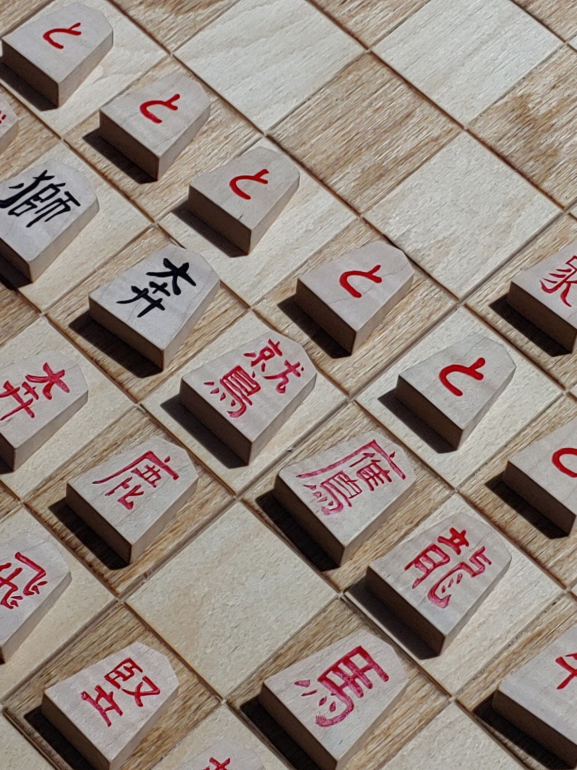 Chu Shogi Set With Modern Style Checkered Board - Etsy