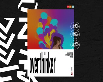 Overthinker Poster - Etsy