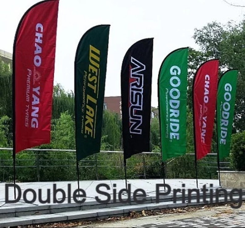 Custom Feather Flags, Advertising Flags, Beach Flag, Custom Flag - Etsy