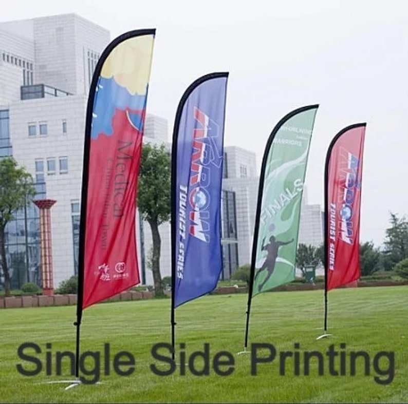 Custom Feather Flags, Advertising Flags, Beach Flag, Custom Flag - Etsy