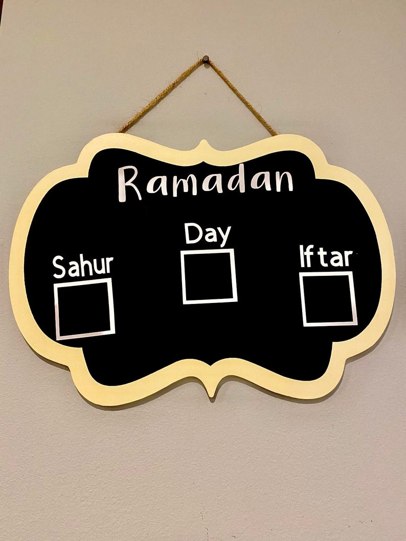 Ramadan Decoration Time Recorder Ramadan Sahur Iftar Chalkboard Ramadan ...