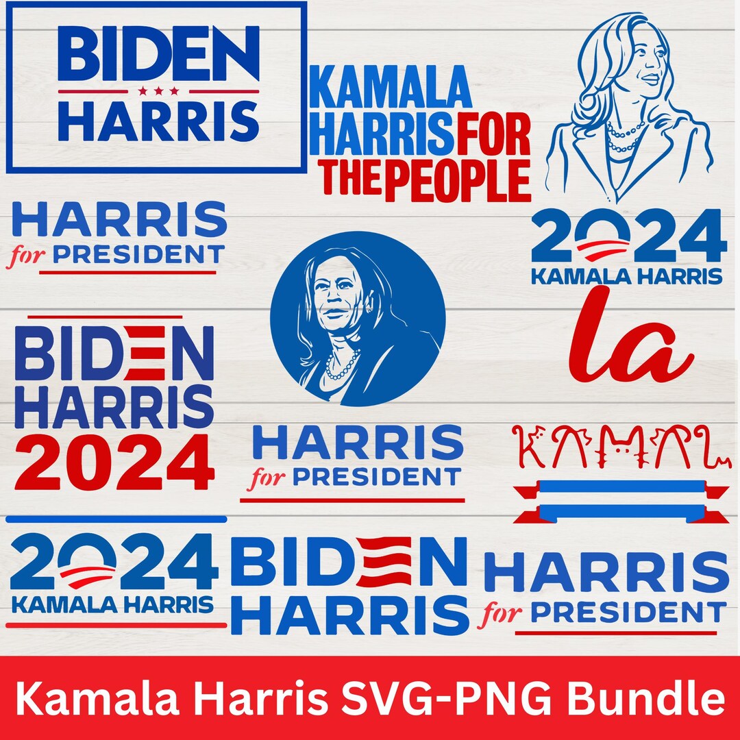 Kamala Harris 2024 Svg Png Bundle,kamala Harris for President,madam ...