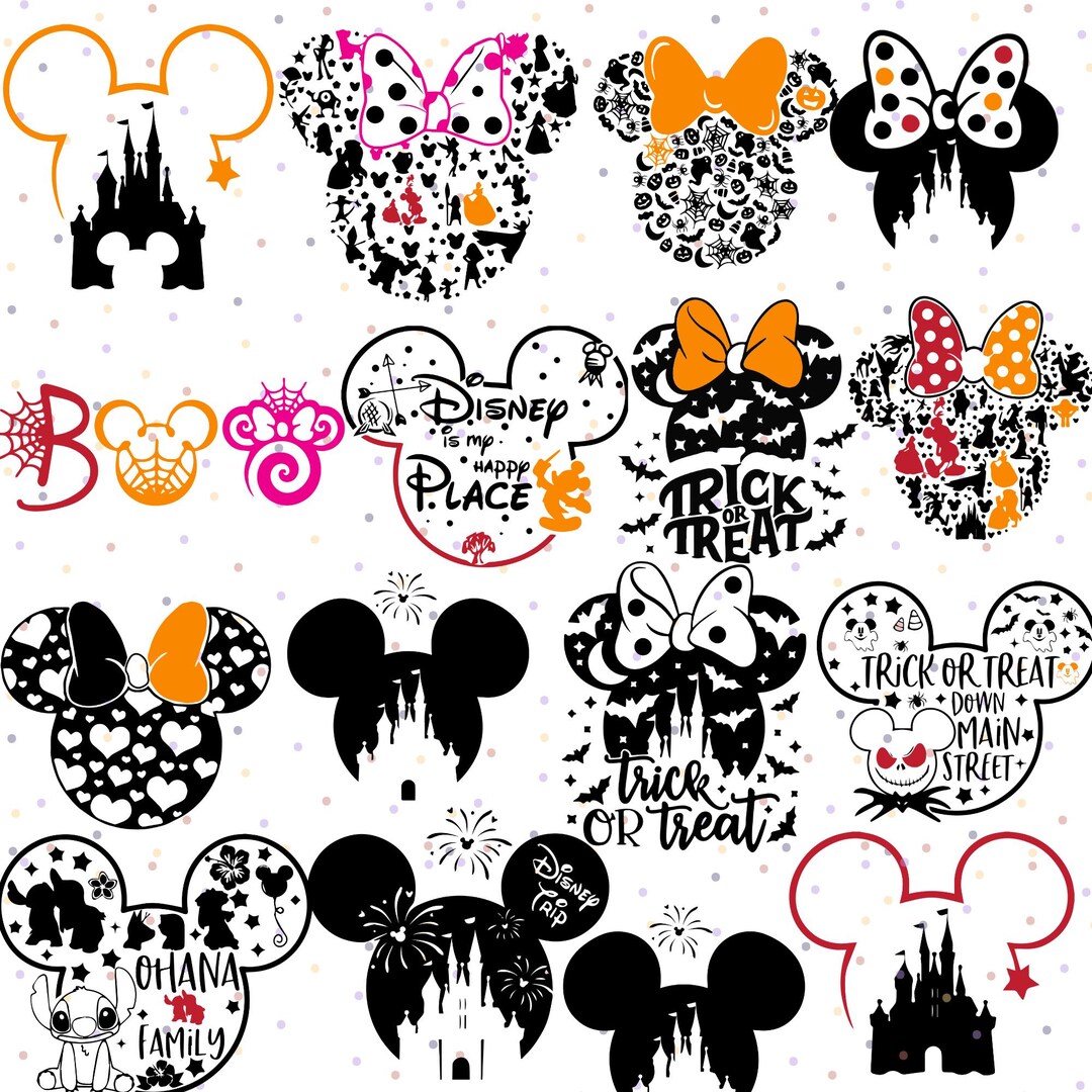 Mouse Vector SVG Bundle,mickey and Friends Svg,clipart,png Svg,layered ...