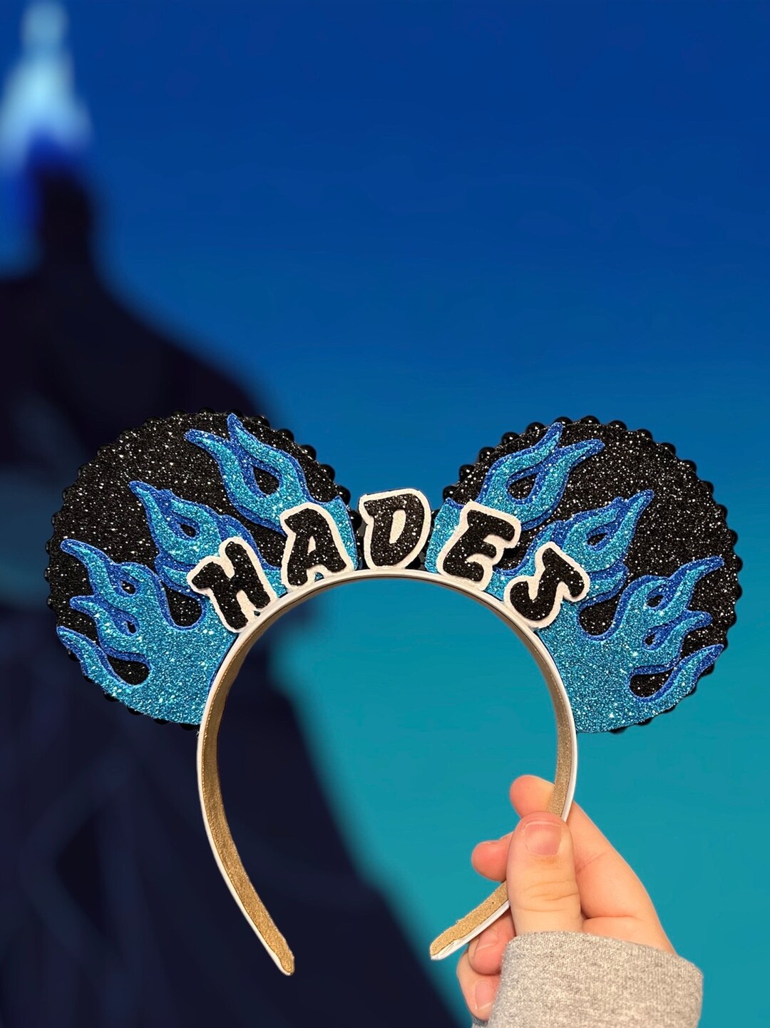 Hades Mickey Ears | God of the Underworld, Fiery Design - Etsy