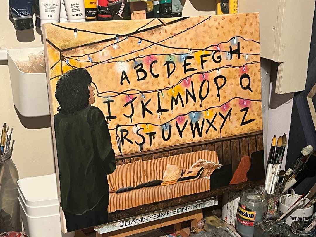 Stranger Things Joyce Byers Alphabet Wall - Etsy