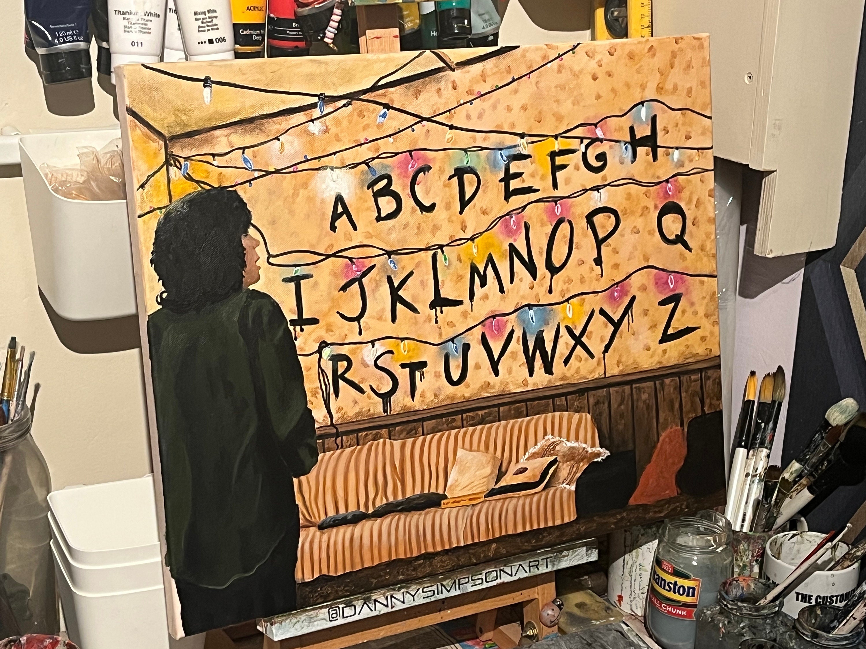 Stranger Things Joyce Byers Alphabet Wall - Etsy