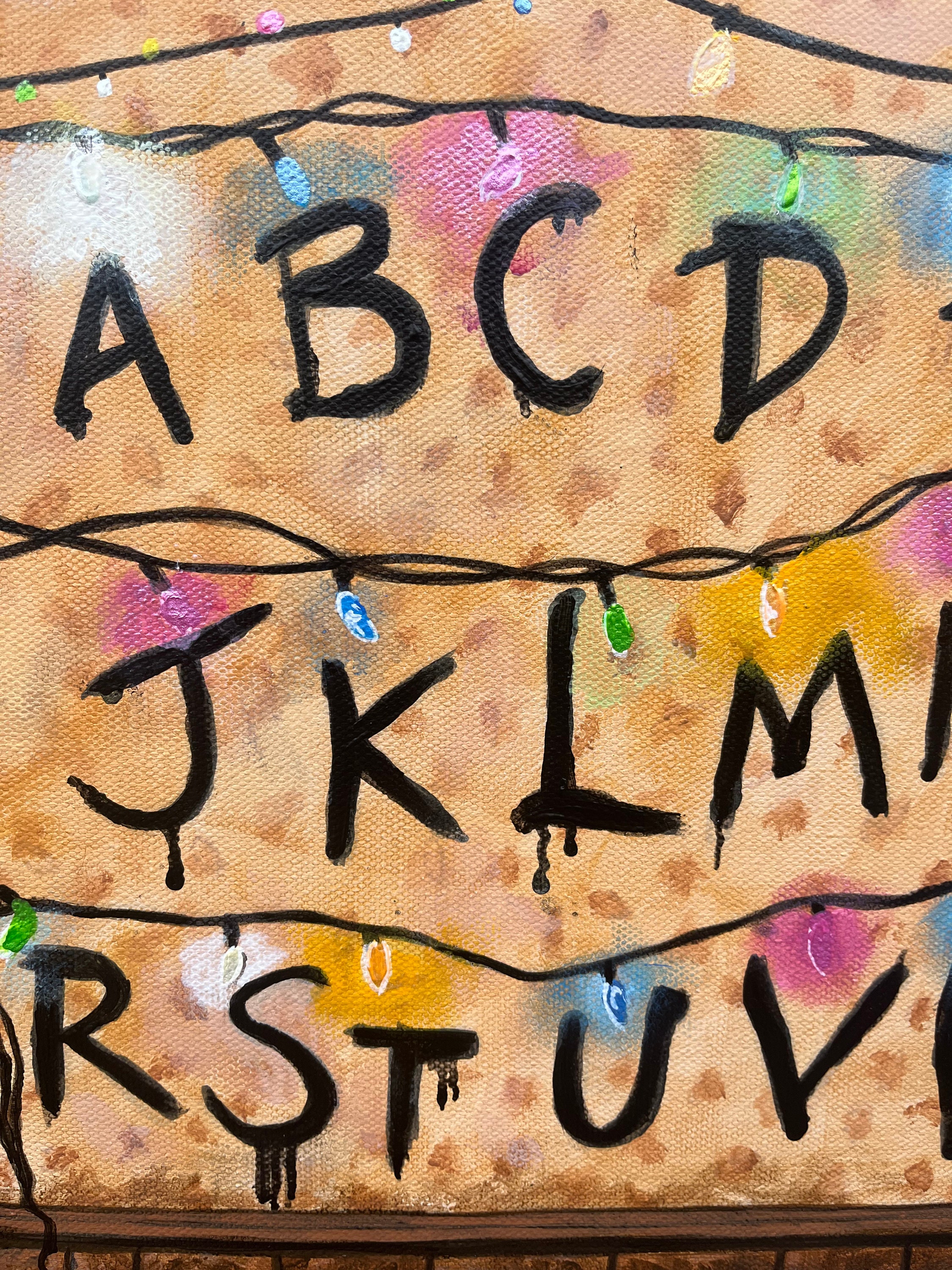 Stranger Things Joyce Byers Alphabet Wall - Etsy