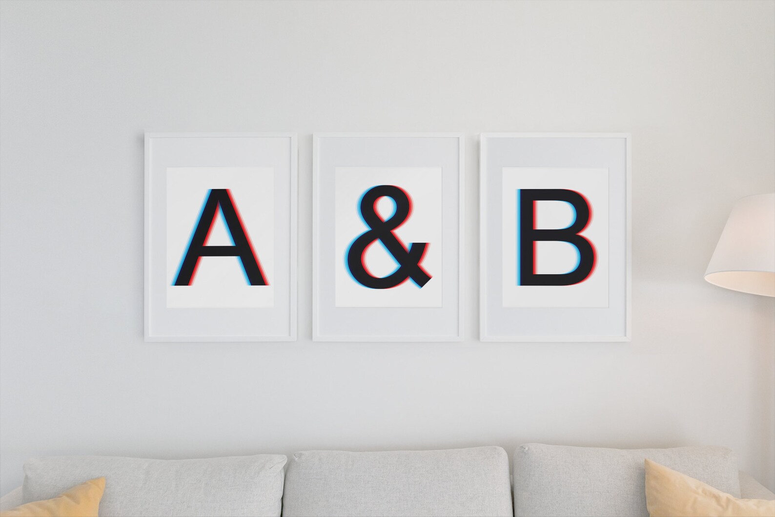 Printable Ampersand Wall Art, Digital Download, Block Letter Art ...
