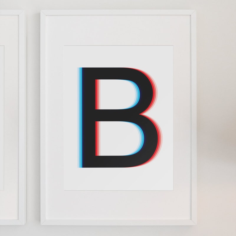 Letter B Poster - Etsy