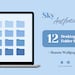 Desktop Icons Mac Folder Icons Ocean Sky Blue Wallpaper - Etsy