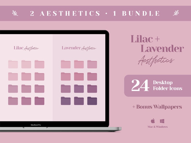 Desktop Icons, Mac Folder Icons, Light Purple Wallpaper Desktop ...