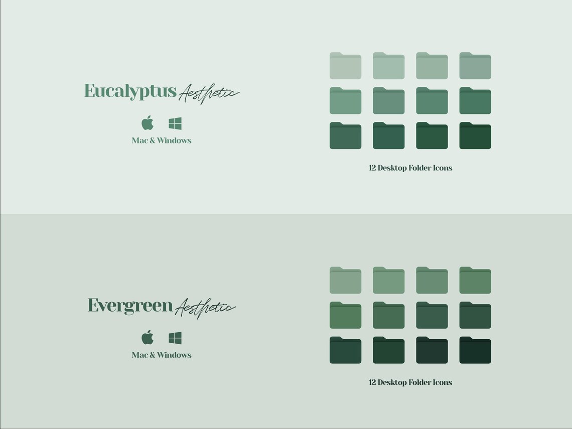 Desktop Icons, Mac Folder Icons, Dark Green Wallpaper Desktop Organizer ...