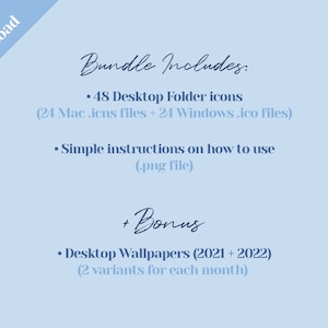 Desktop Icons Mac Folder Icons Ocean Sky Blue Wallpaper | Etsy