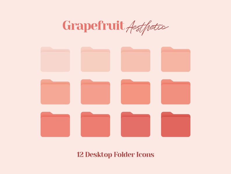Desktop Icons, Mac Folder Icons, Orange Wallpaper Desktop Organizer ...