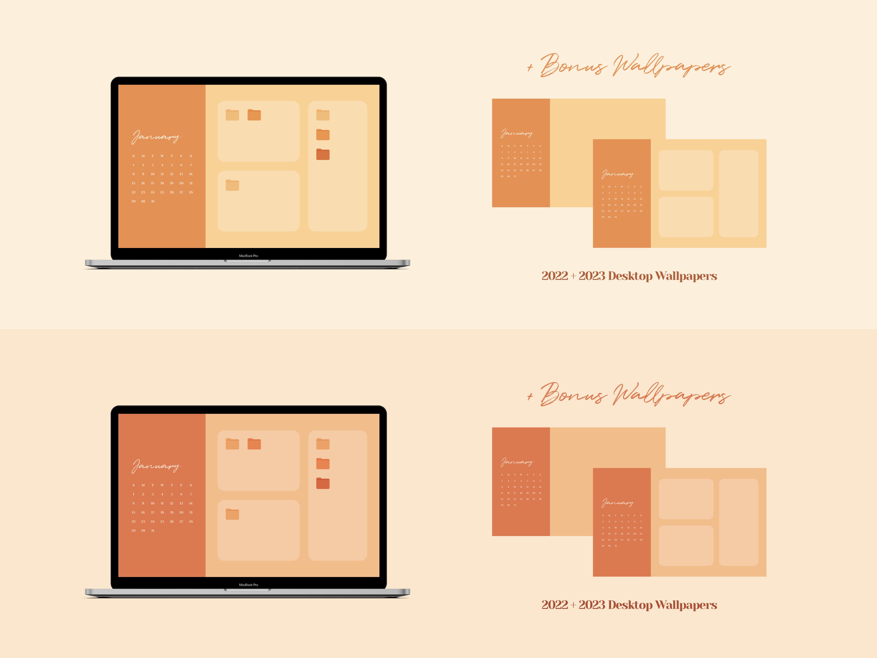 Desktop Icons Mac Folder Icons Orange Wallpaper Desktop - Etsy