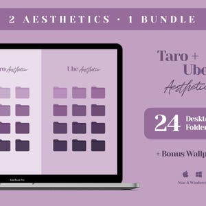 Desktop Icons, Mac Folder Icons, Purple Wallpaper Desktop Organizer ...